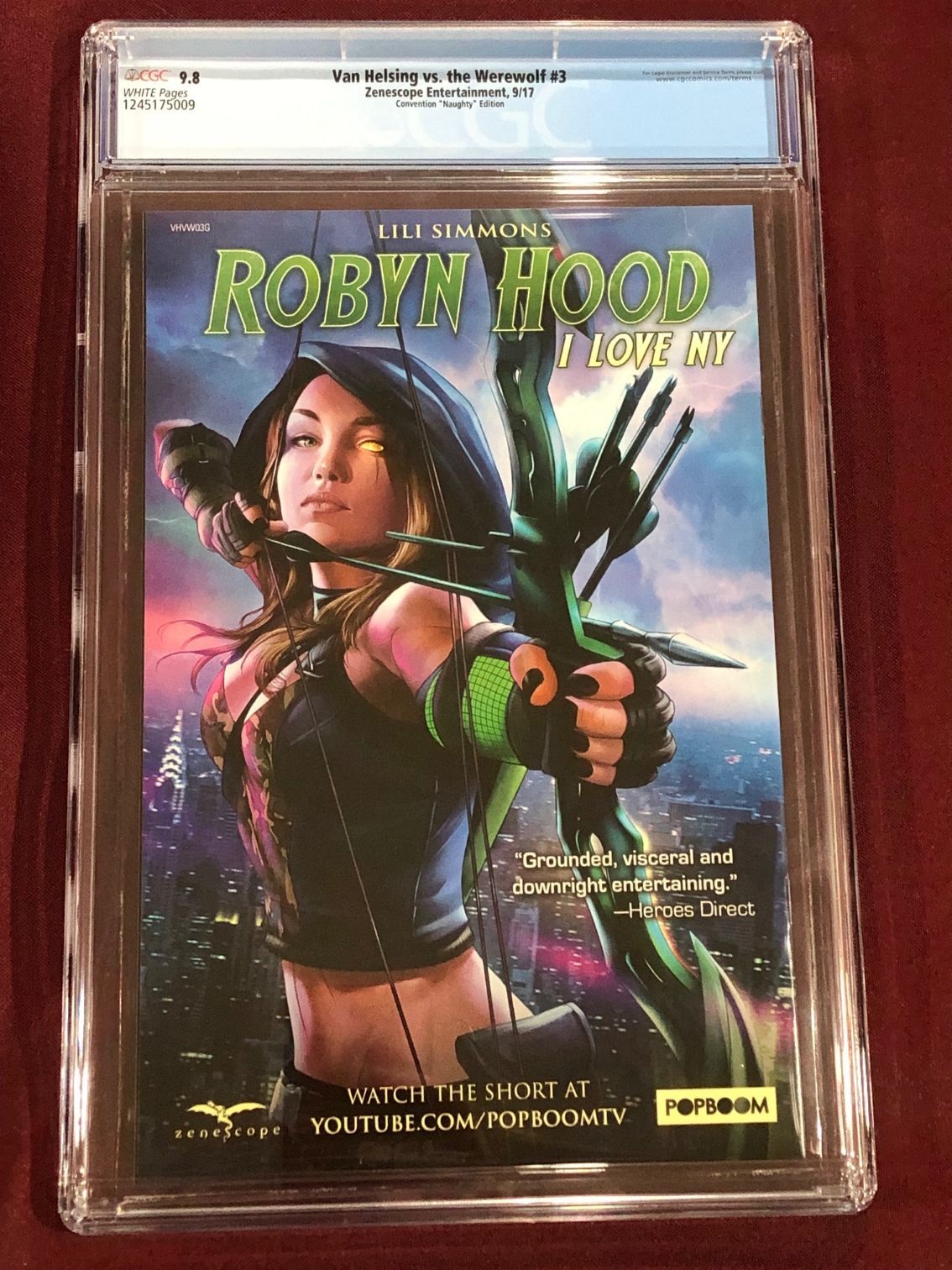 VAN Helsing VS the Werewolf 3 CGC 9.8 Tyndall Naughty NY CON 2017 ...
