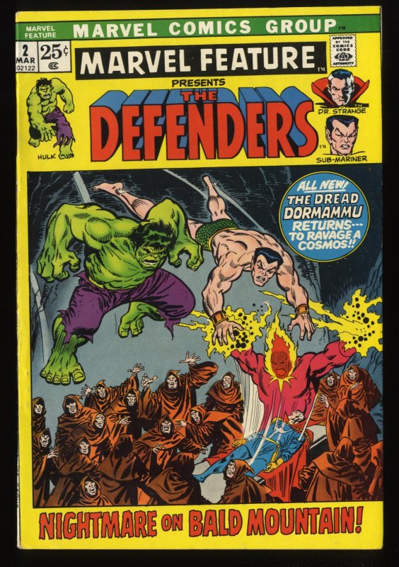 Marvel Feature #2 FN/VF 7.0 2nd Defenders! Comics | Comic Books ...