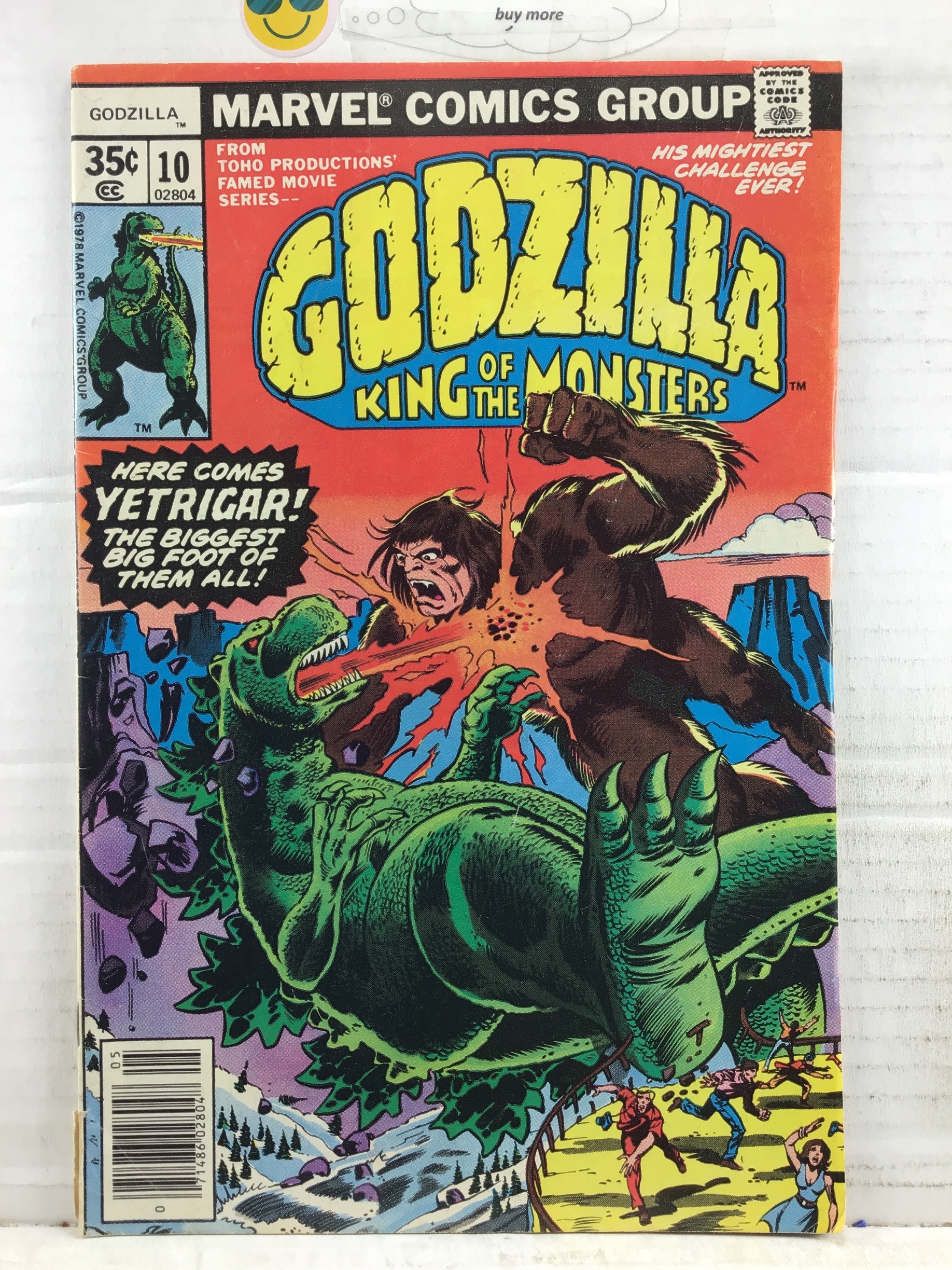 Godzilla #10 (1978) big foot Yetrigar | Comic Books - Bronze Age ...
