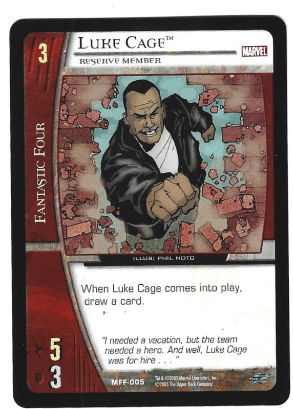 2004 Vs System Marvel Fantastic Four - Luke Cage | Comic Collectibles ...