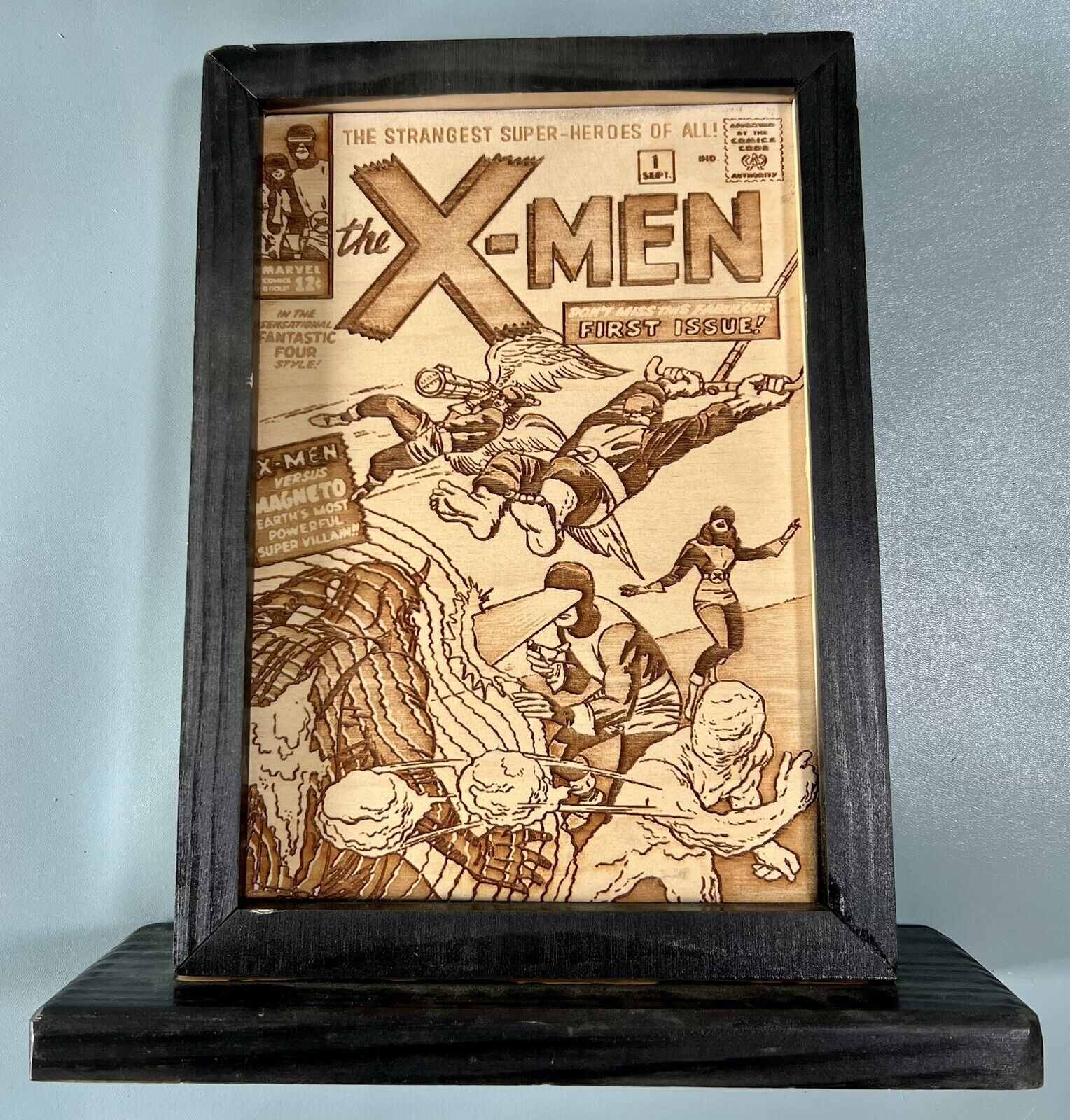 Ryan Piscione Art Wood Engraving 8.25” x 11.5”- UNIQUE X-MEN & Wonder ...