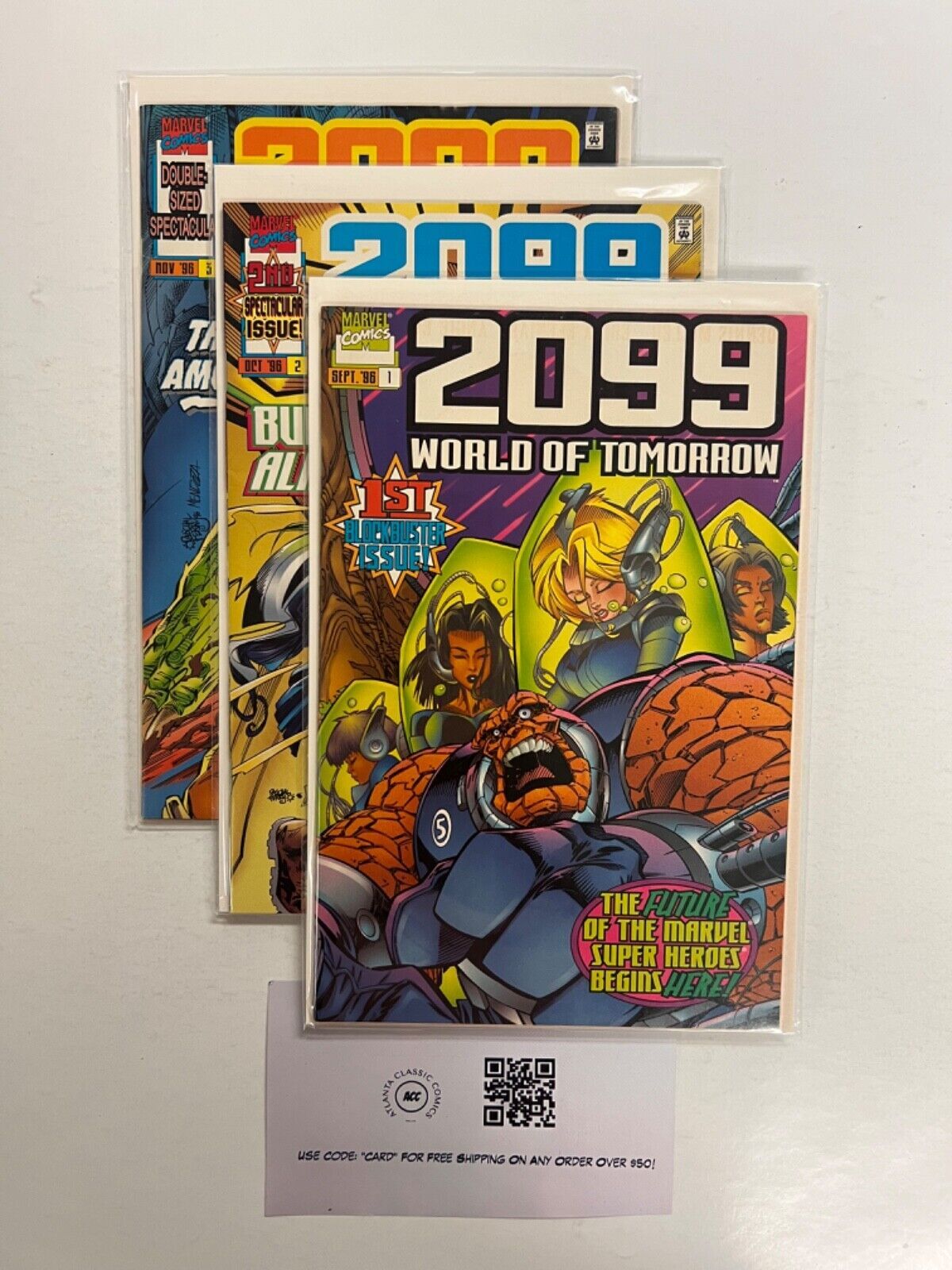 3 2099 World Of Tomorrow Marvel Comic Books # 1 2 3 Avengers Defenders ...