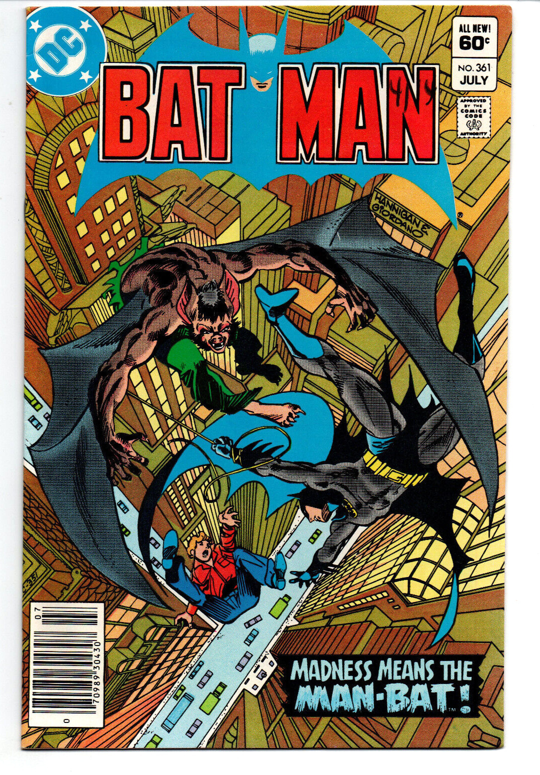 Batman #361 newsstand - 1st Sgt Harvey Bullock appearance - 1983 - FN ...