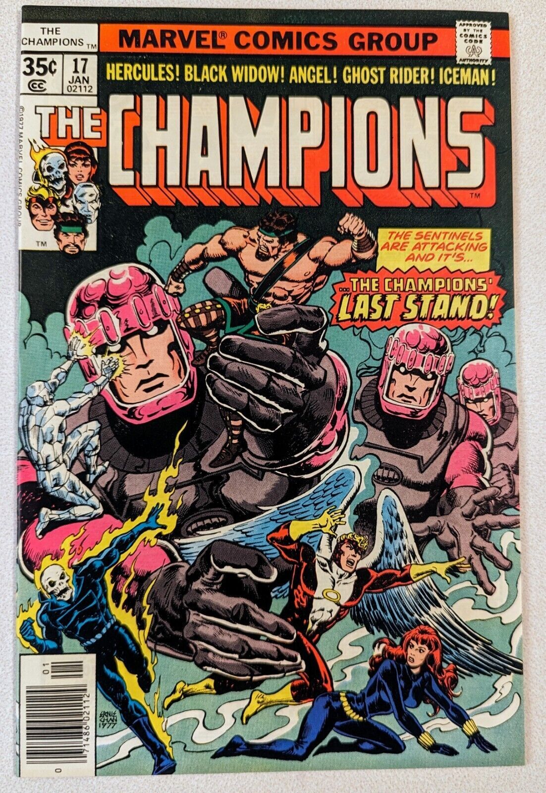 The Champions 17 VF/NM 9.0 Ghost Rider Hercules Last Issue In Series ...
