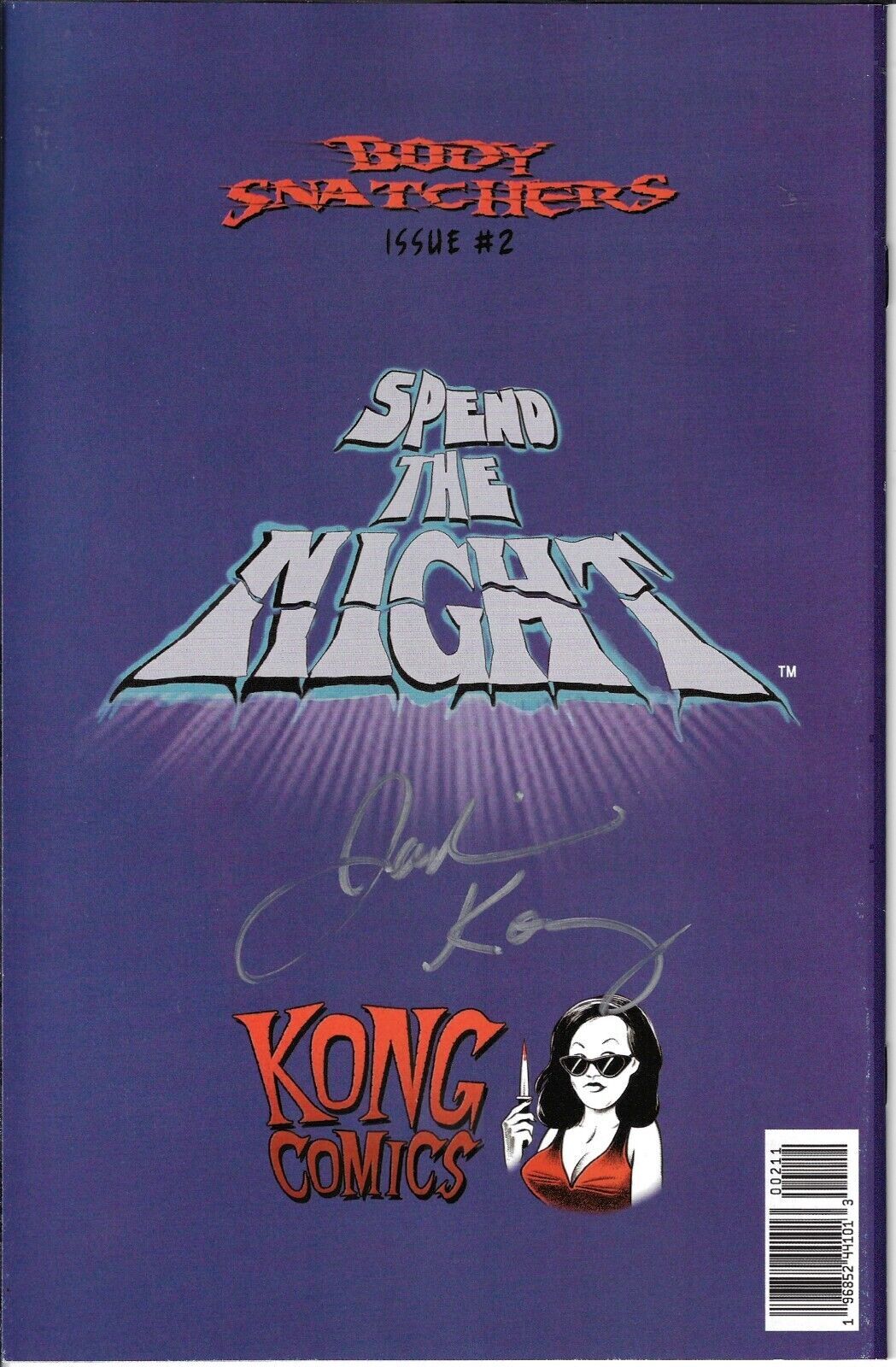 Spend the Night Body Snatchers #2 Signed by Jackie Kong Kong Comics ...