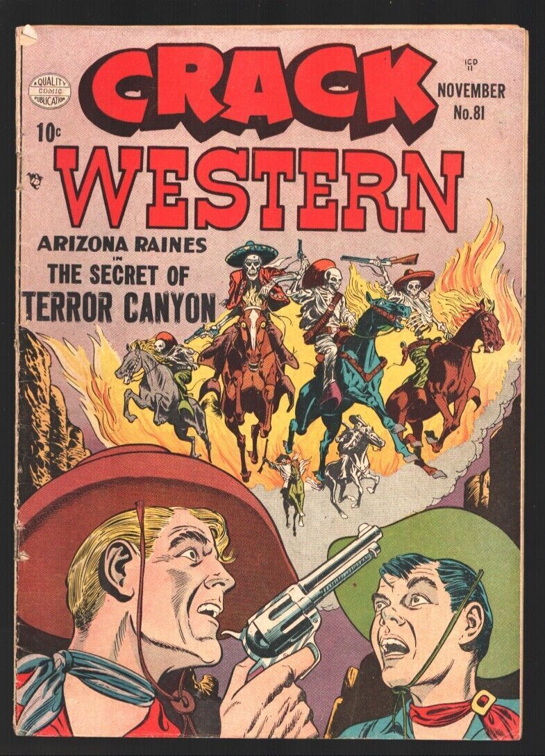 Crack Western #81 1952- Skeleton horror cover - The Whip - VG+ | Comic ...