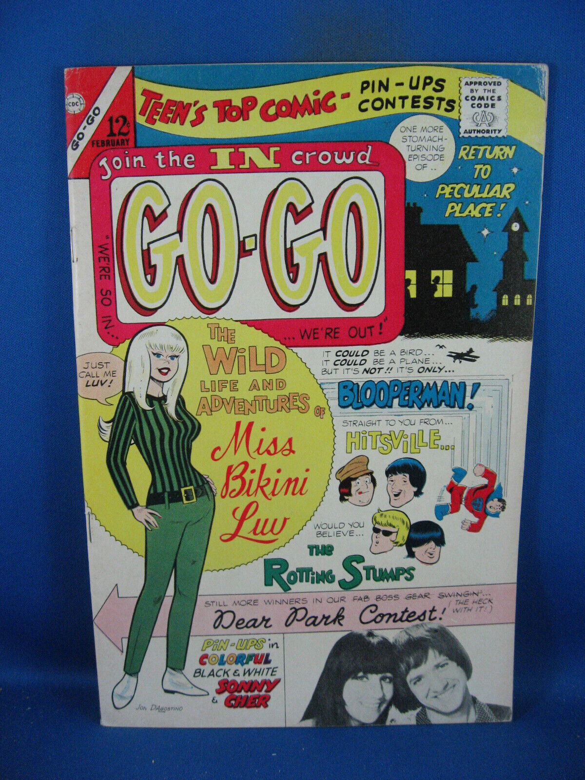 GO GO Comics 5 VF Rolling Stones Parody Sonny and Cher Photo CVR 1967 ...