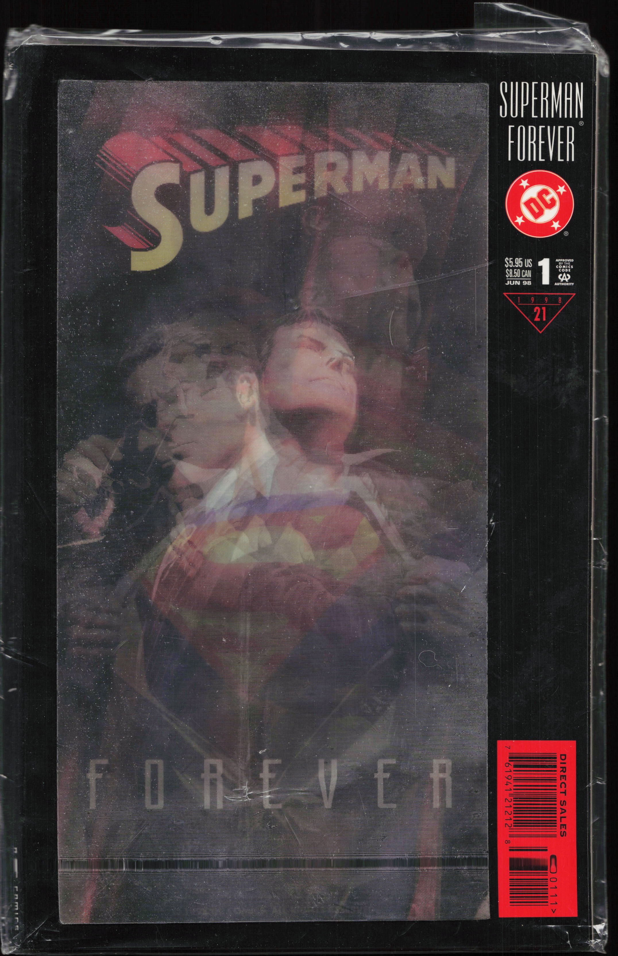 Superman Forever Lenticular Cover - Newsstand (1998) Superman | Comic ...