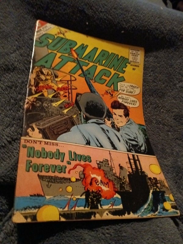Submarine Attack ? Charlton Comics Dec 1960 Vol 1 #25 ? Classic Cover ...
