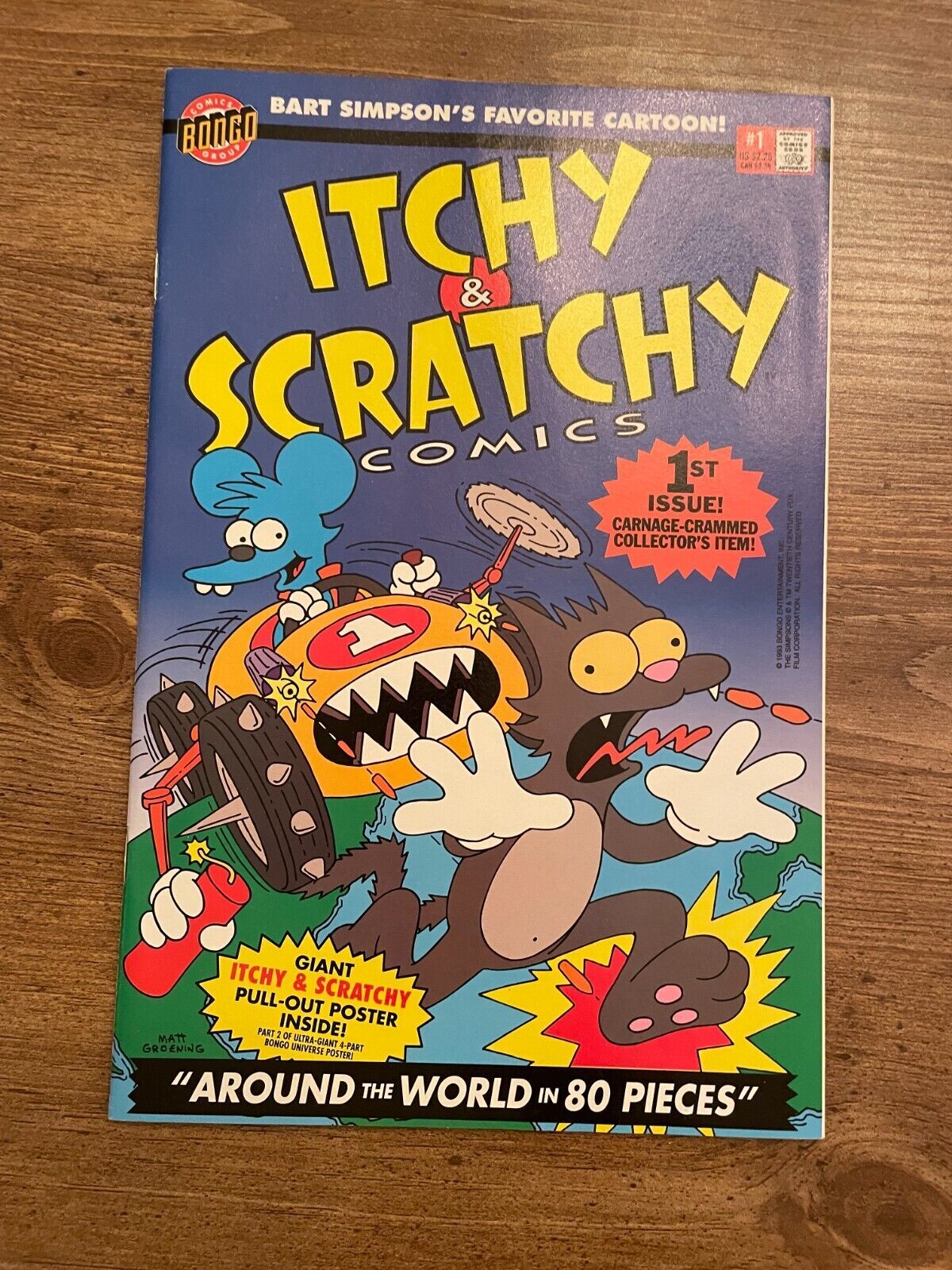 Itchy & Scratchy # 1 NM Bongo Simpsons Comic Book Bart Homer Lisa ...