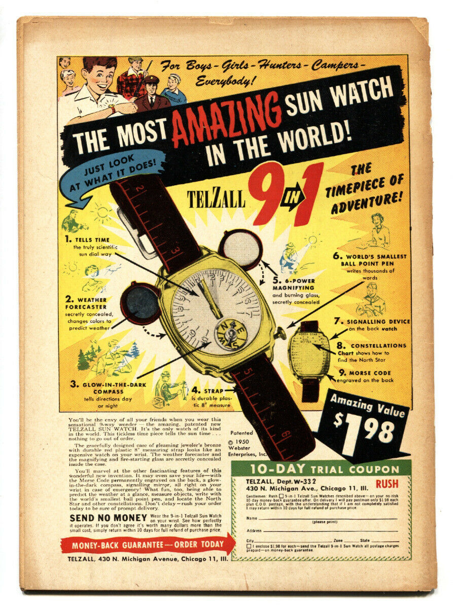 Eerie #2 1951- Avon Horror- Classic Wally Wood bondage cover-pre-code ...