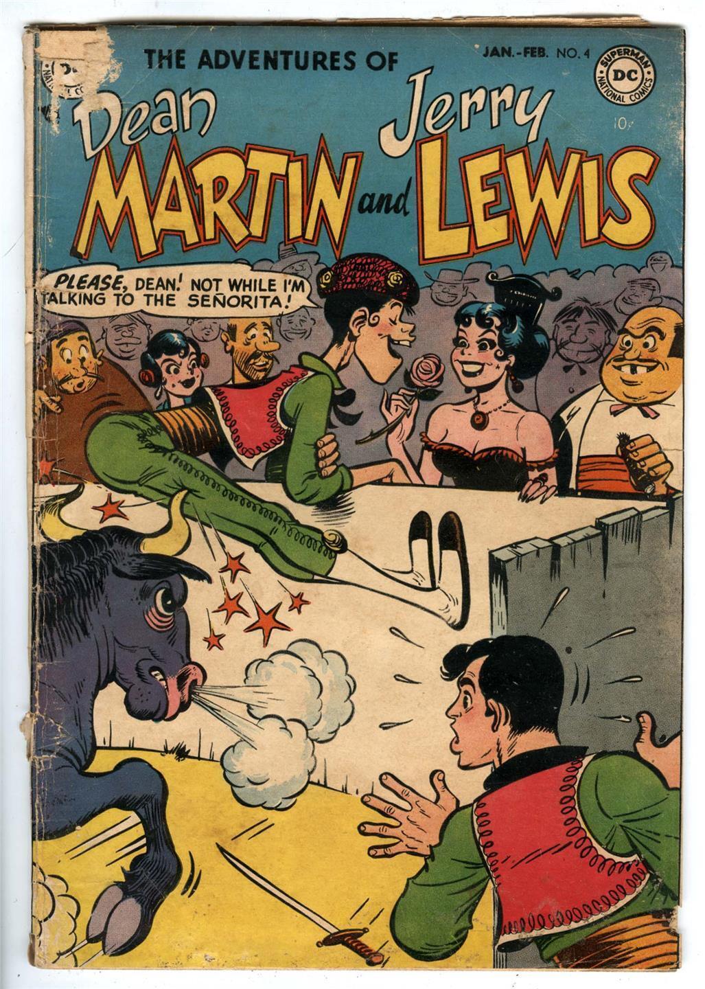 Adventures of Dean Martin and Jerry Lewis #4 Jan 1953 TOUGH Early DC ...