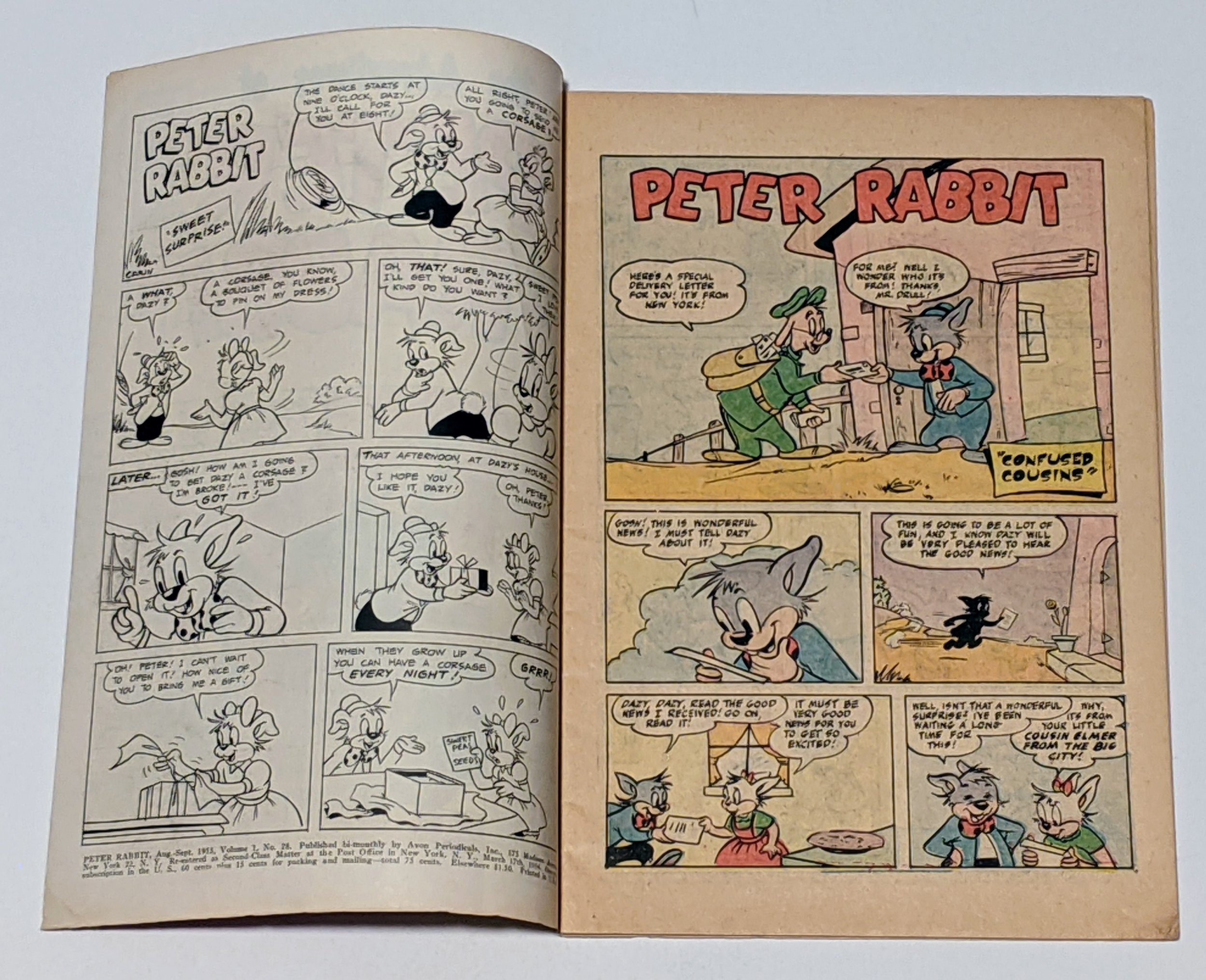 Peter Rabbit Comics #28 (Sept 1955 Avon) FN+ 6.5 | Comic Books - Golden ...
