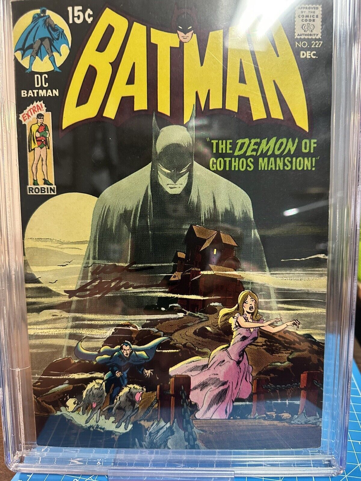Batman #227 CGC 5.5 SS Neal Adams Signed "The Demon of Gothos Mansion!"(DC 1970) | Comic Books ...