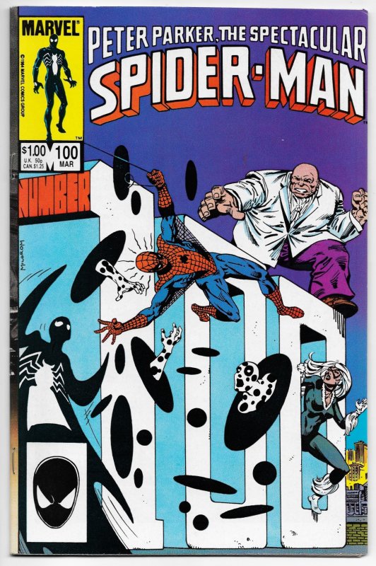 Spectacular Spider-Man #100 Black Cat (Marvel, 1985) VF | Comic Books ...