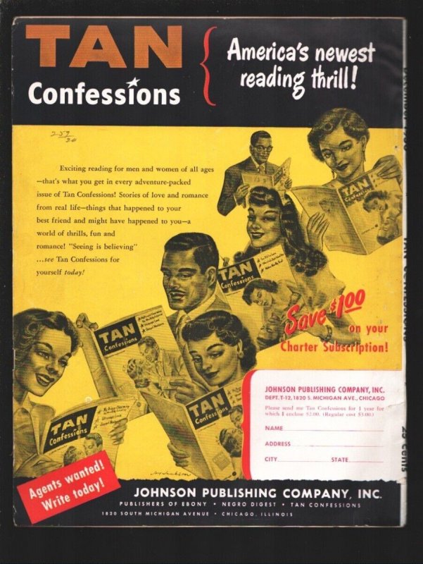 Tan Confessions #2 12/1950-Exploitation magazine for the Black ...