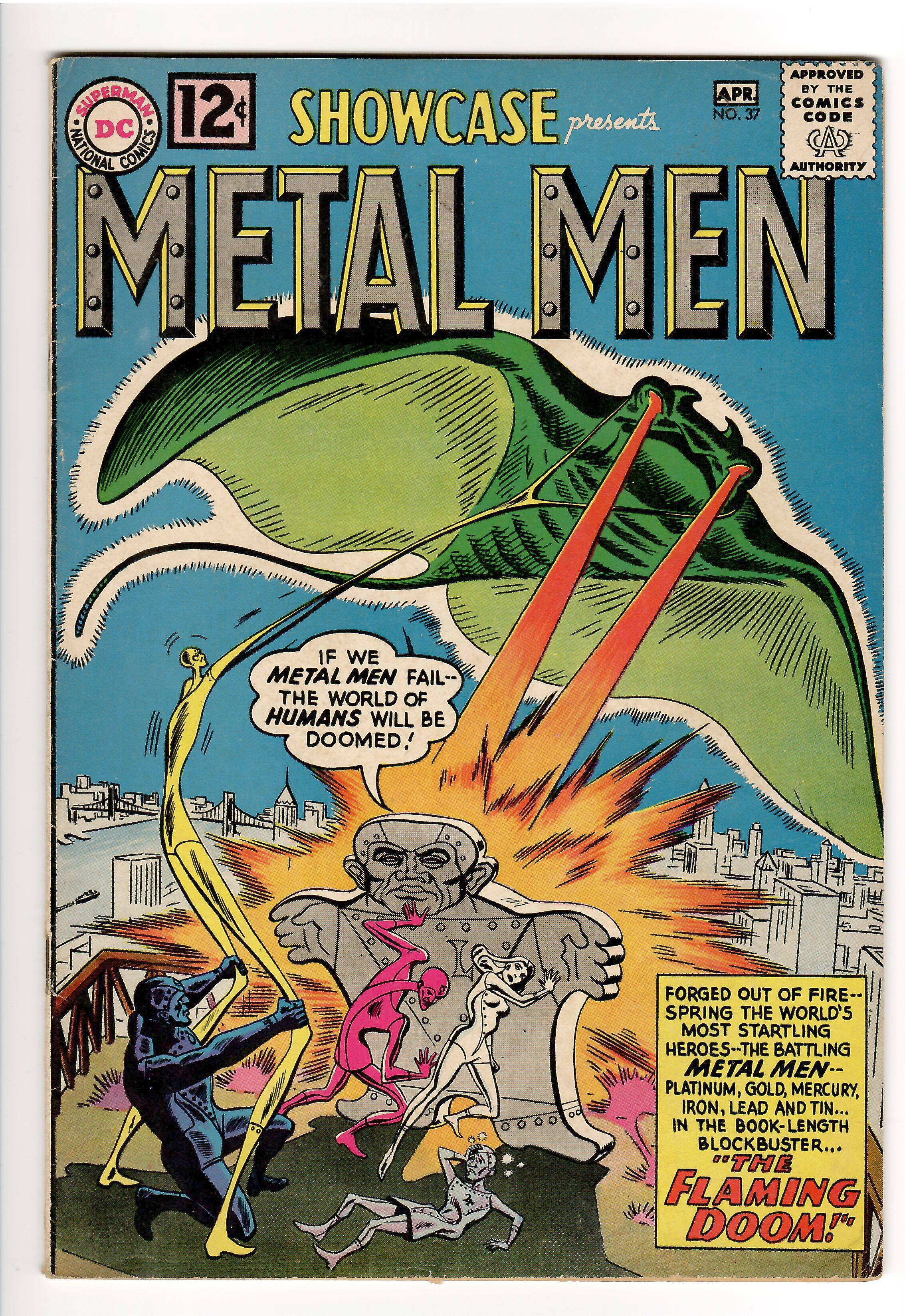 Showcase 37 VG 4.0 1st Appearance of the Metal Men!! | Comic Books ...