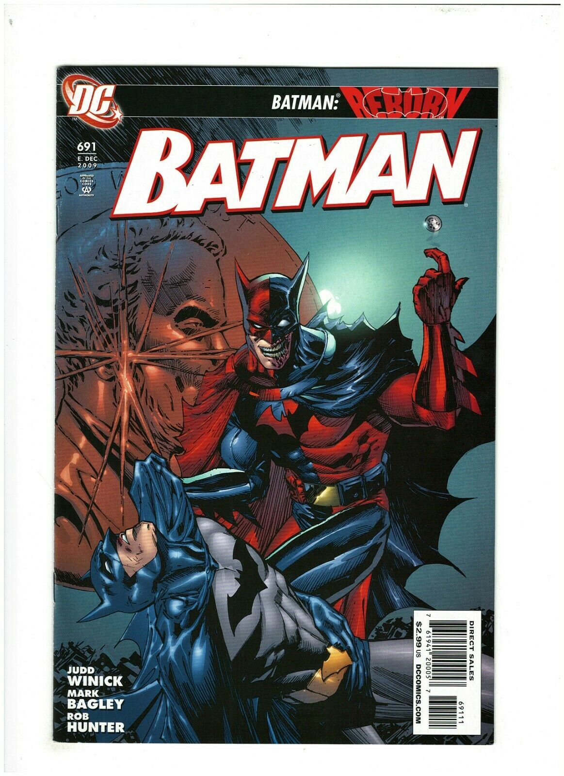Batman #691 NM- 9.2 DC Comics 2009 Reborn, vs. Two-Face | Comic Books ...