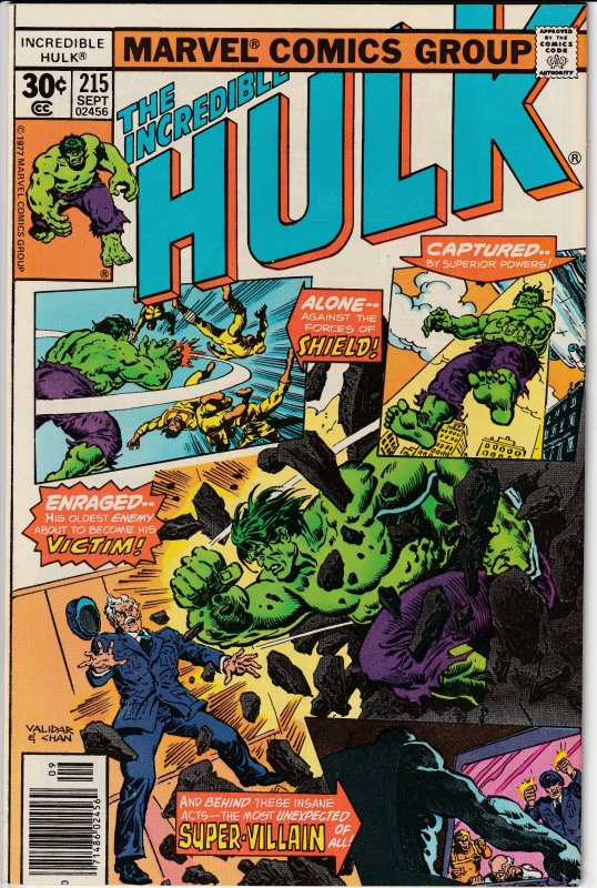 The Incredible Hulk #215(A) (1977) | Comic Books - Bronze Age, Marvel ...