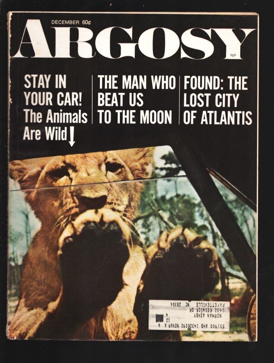 Argosy 12/1969-Popular-Lost City of Atlantis-Jules Verne Moon travel-AJ ...