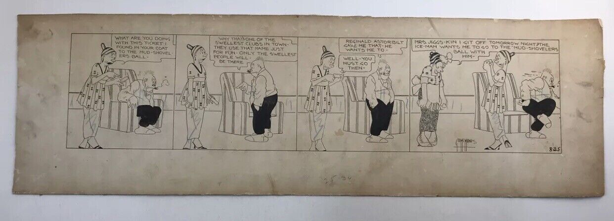 George McManus , Bringing Up Father, Daily Comic Strip Original Art 8 ...