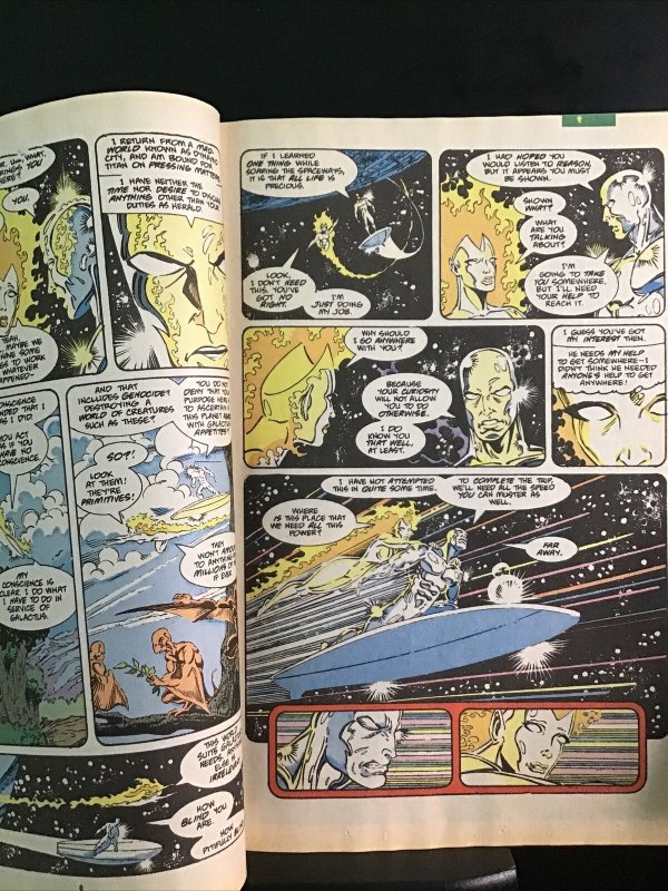 Silver Surfer 51, NM- (9.2) 1991 Infinity Gauntlet crossover! Thanos ...