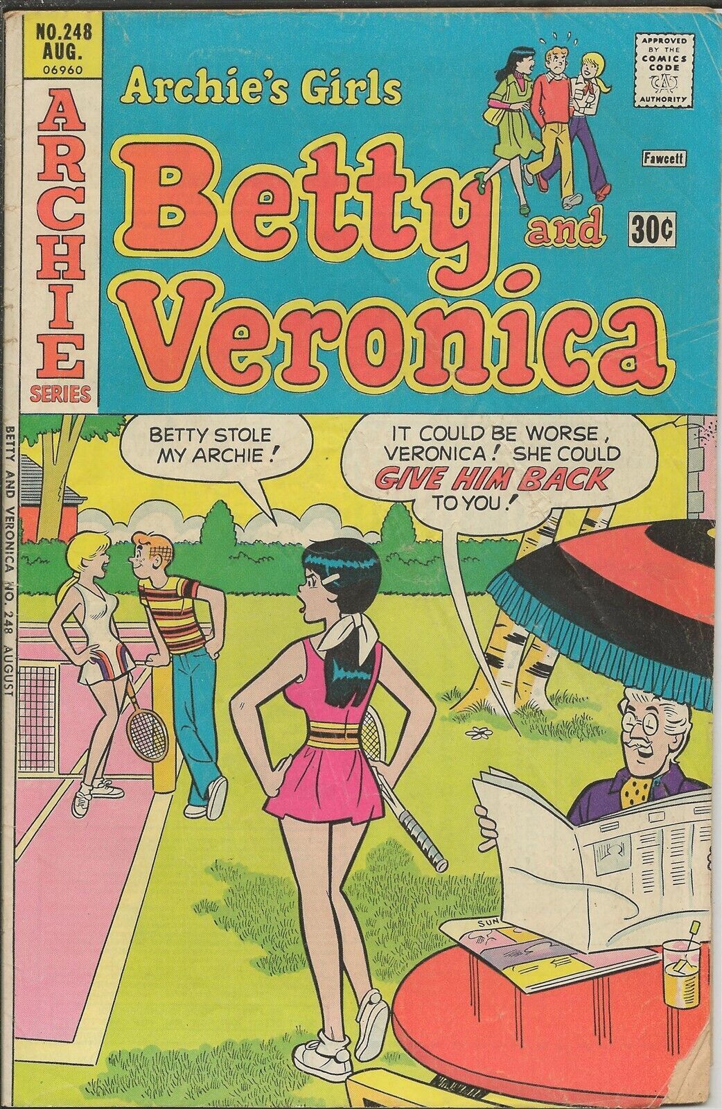 Archie's Girls Betty and Veronica #248 ORIGINAL Vintage 1976 Archie ...