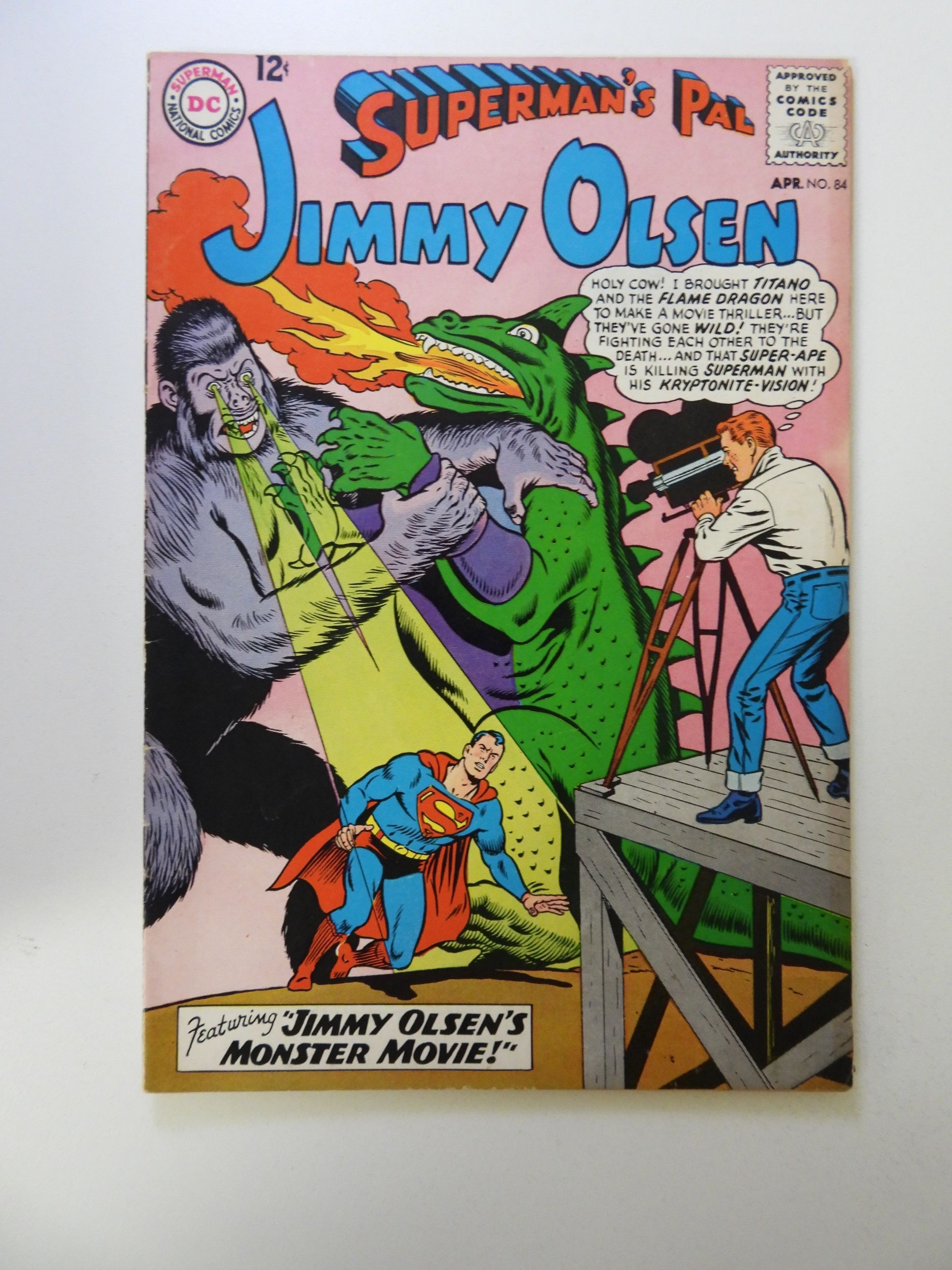 Superman's Pal, Jimmy Olsen #84 (1965) VF- condition "date stamp ba ...