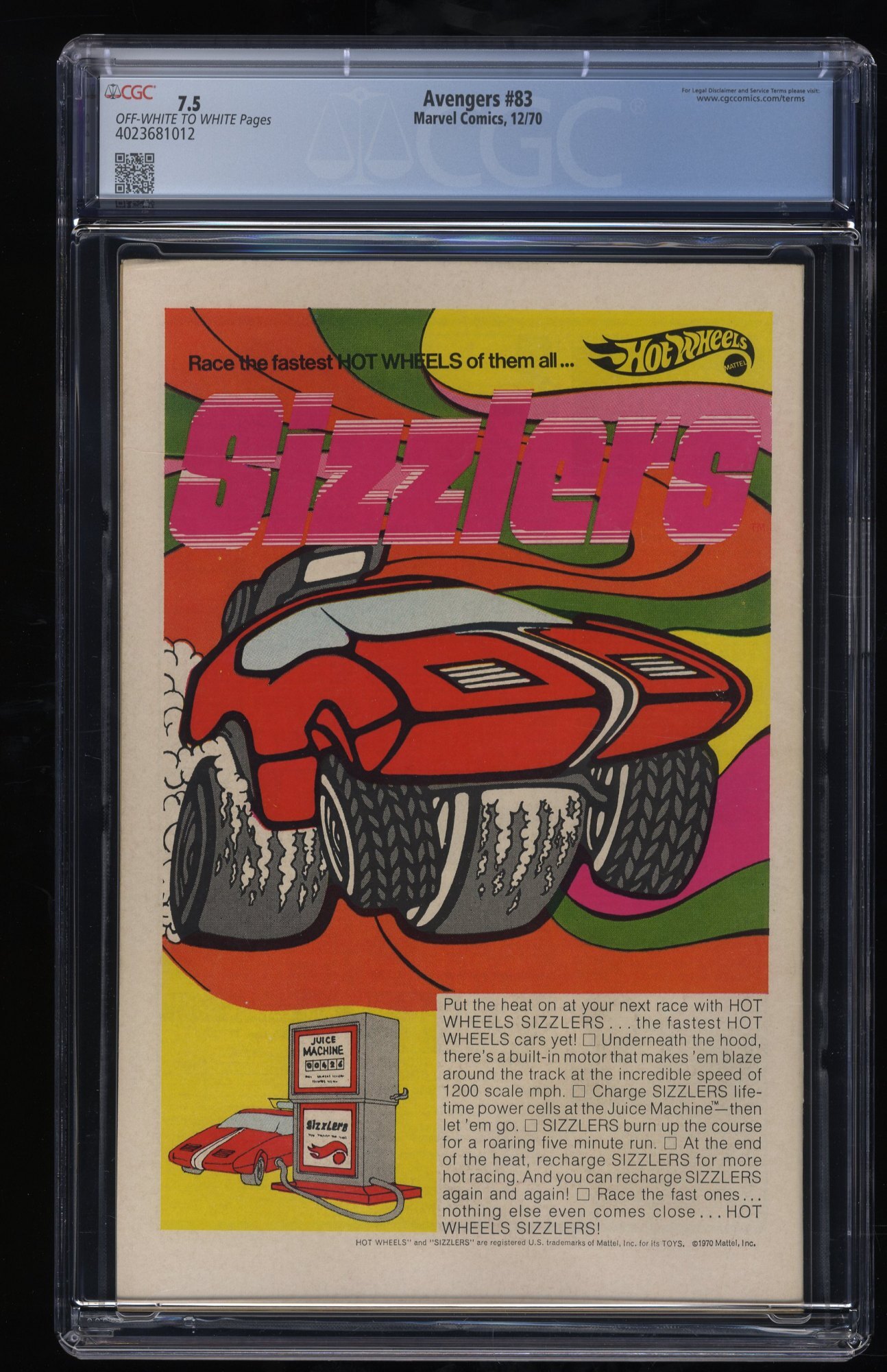 Avengers #83 CGC VF- 7.5 1st Appearance Valkyrie! Lady Liberators ...