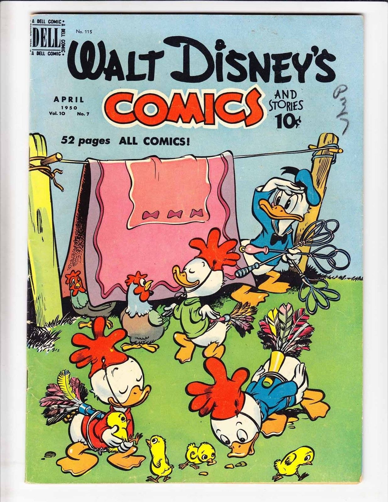Walt Disney's Comics and Stories #115 FN- april 1950 (vol. 10 #7 ...