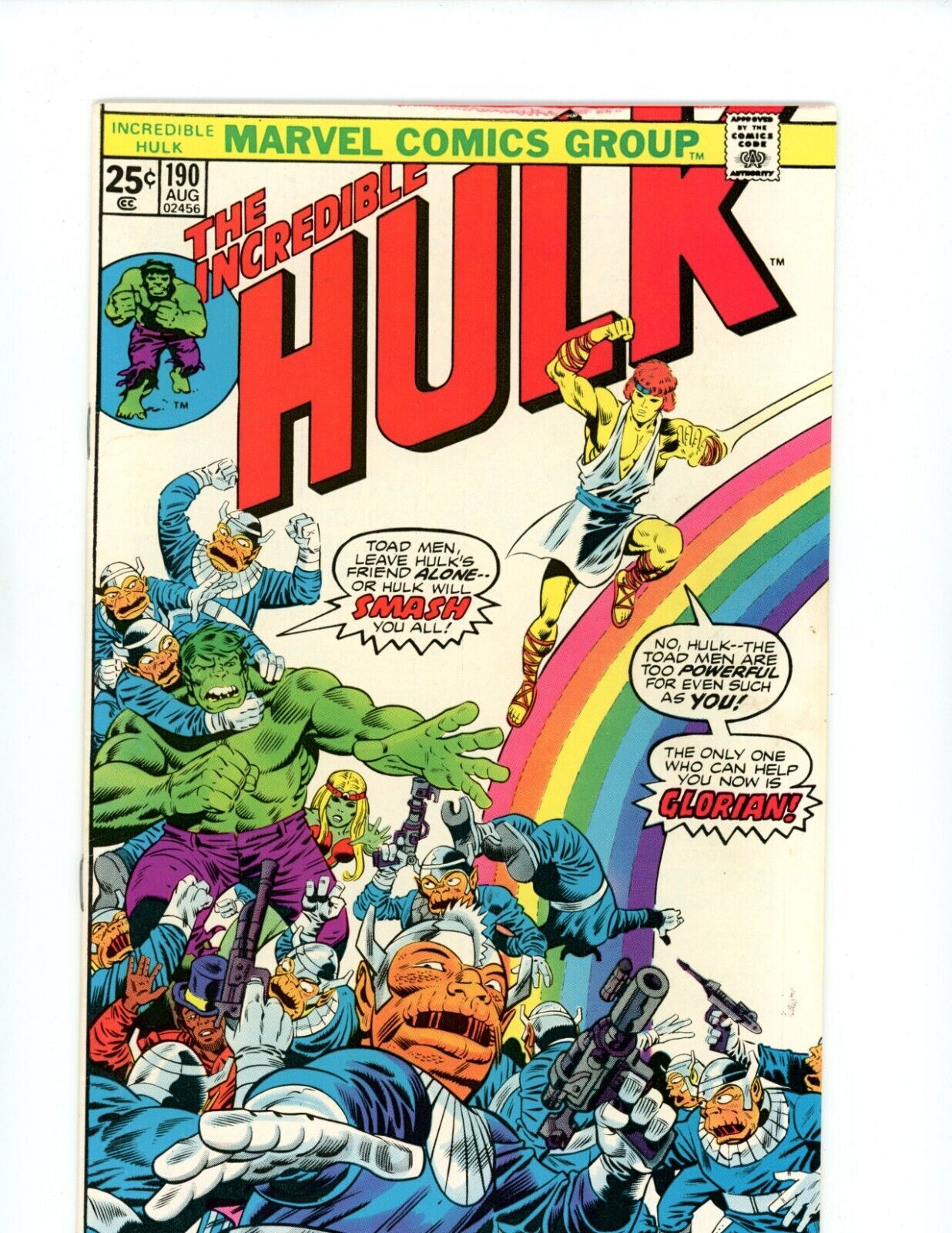 The Incredible Hulk #190 - First Appearance of Glorian (6.0/6.5) 1975 ...