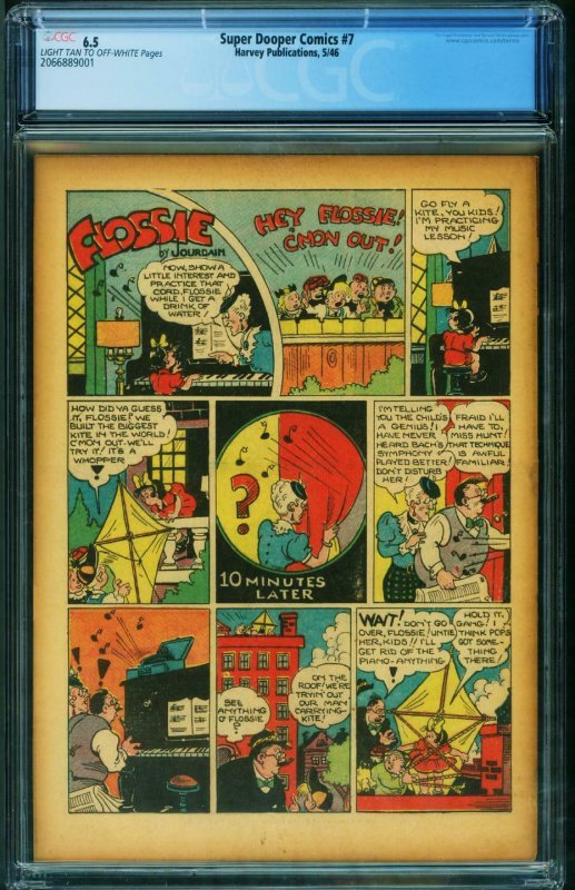 Super-Dooper Comics #7 CGC 6.5 1946-SHOCK GIBSON- Hitler- 2066889001 ...