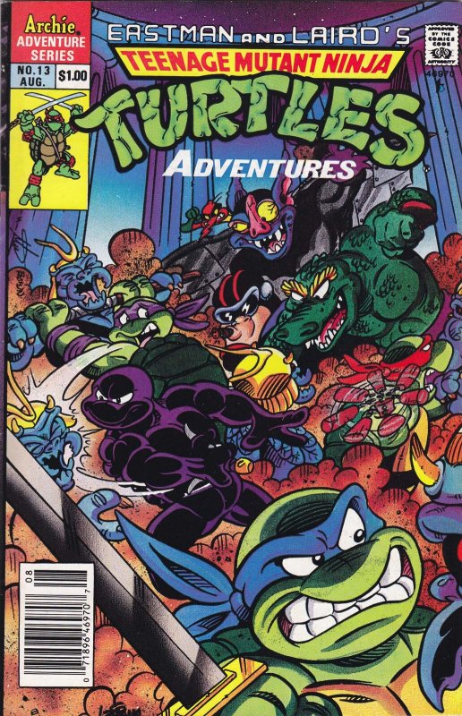 Teenage Mutant Ninja Turtles Adventures (2nd Series) #13 (Newsstand) VF ...
