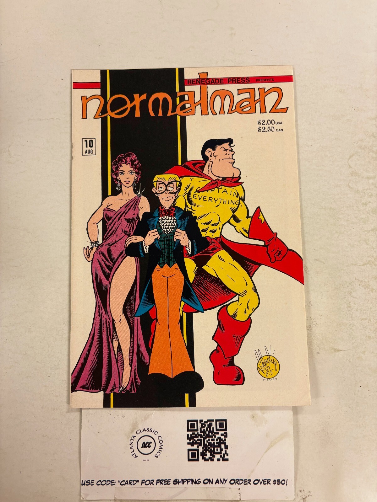 Normalman #10 NM Renegade Press Comic BOoks Valentino 3 HH76 ...