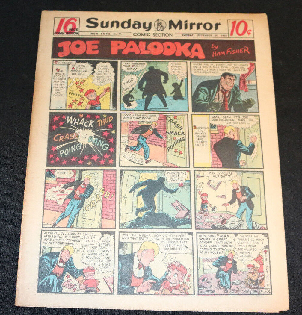 1950 Sunday Mirror Weekly Comic Section December 24th (FN) Superman ...