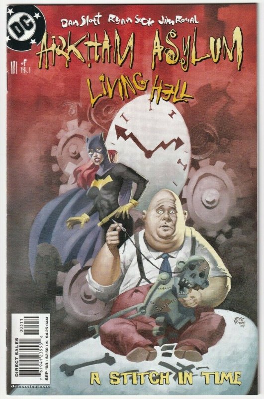 Arkham Asylum Living Hell #3 Batman Batgirl Humpty Dumpty September ...