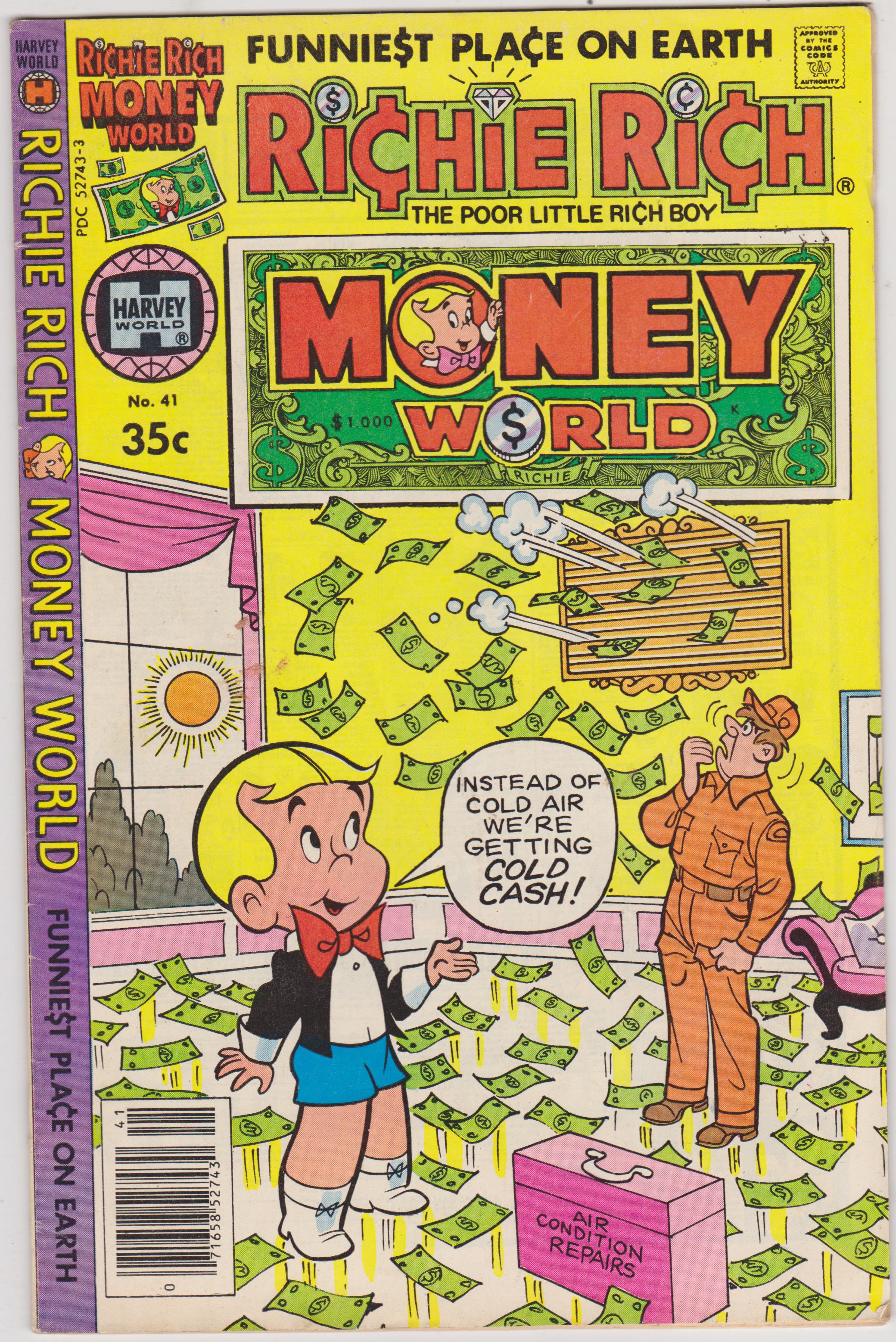 Richie Rich Money World #41 | Comic Books - Bronze Age, Harvey, Richie ...