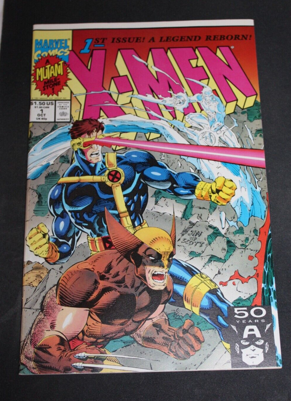 RARE X-Men 1 1991 Jim Lee Wolverine Cover Miscut Printer Error Variant ...
