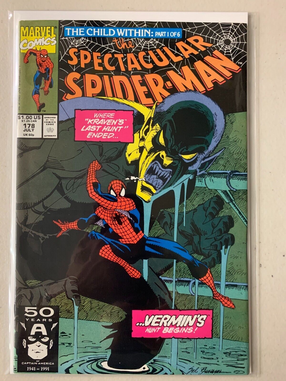 Spectacular Spider-Man #178 1st Dr. Kafka 8.0 (1991) | Comic Books ...