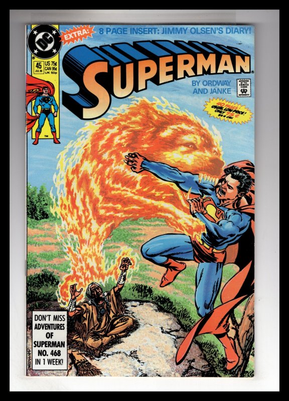 Superman #45 (1990) / ID#01 | Comic Books - Copper Age, DC Comics ...