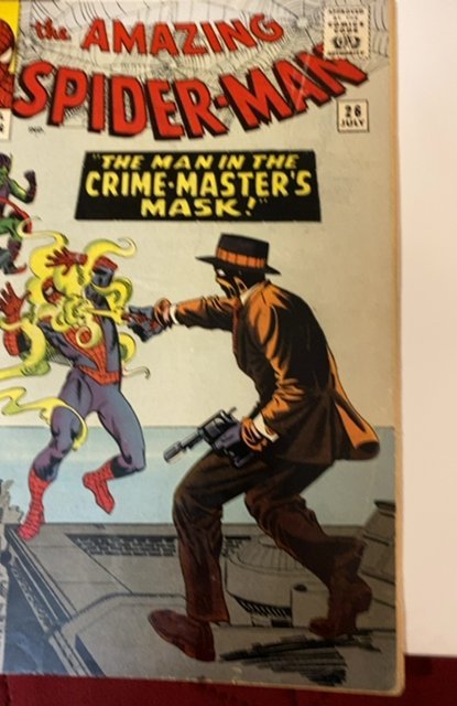 The Amazing Spider-Man #26 (1965)the crime-Masters cover creasemask ...