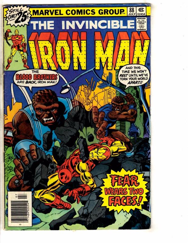 Lot Of 3 Invincible Iron Man Marvel Comic Books # 87 88 120 Avengers ...