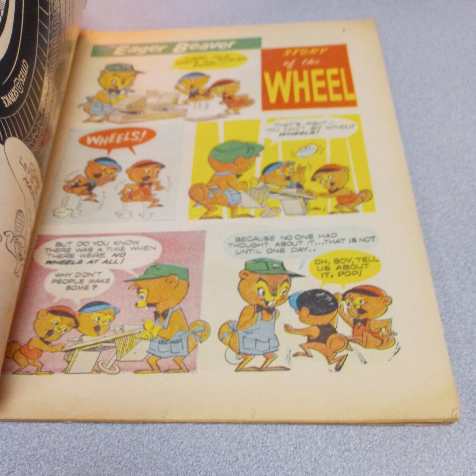 Cities Service Oil 1963 comic The Eager Beaver Story of the Wheel promo ...