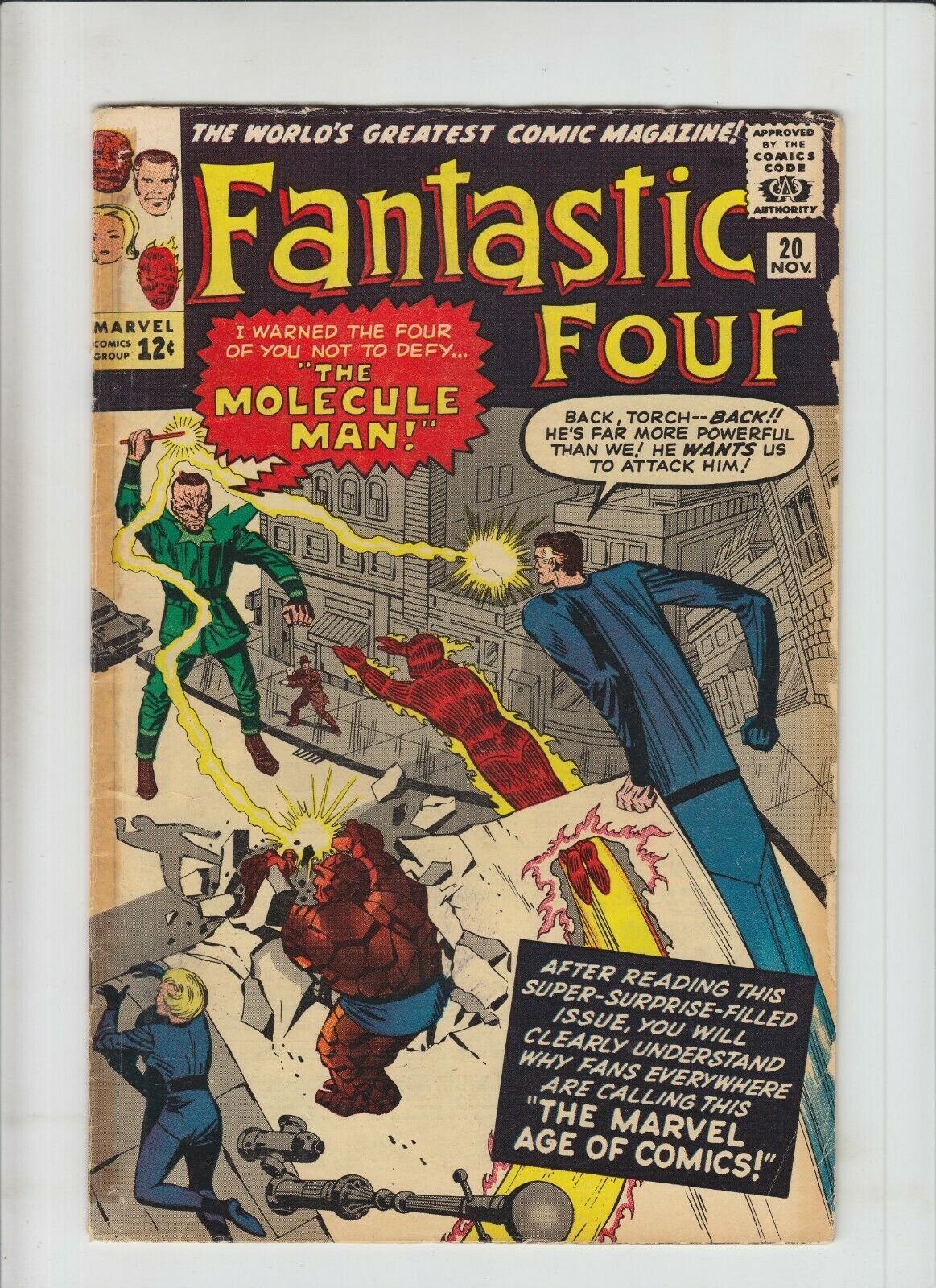 Fantastic Four #20 GD 1st appearance Molecule Man 1963 George RR Martin ...