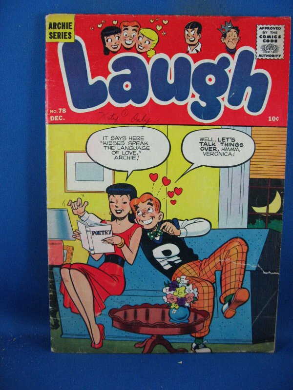 Archie Laugh Comics 78 VG 1956 | Comic Books - Silver Age, Archie ...