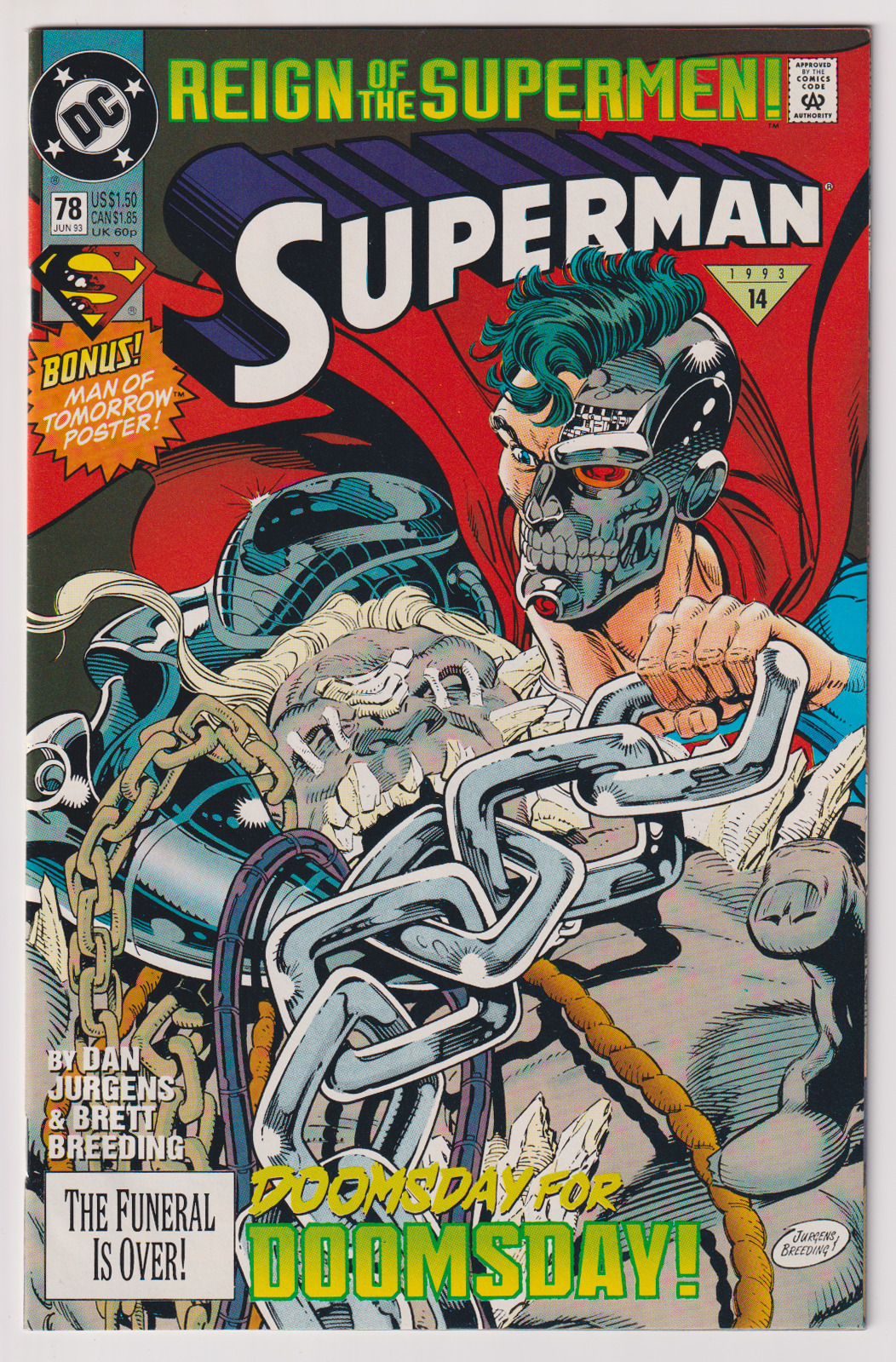 DC Comics! Superman! Issue #78! Doomsday for Doomsday! | Comic Books ...