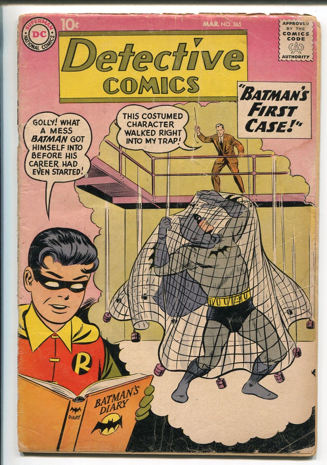 Detective #265 1959-Dc Comics-Batman-Robin-John Jones-Origin of Batman ...