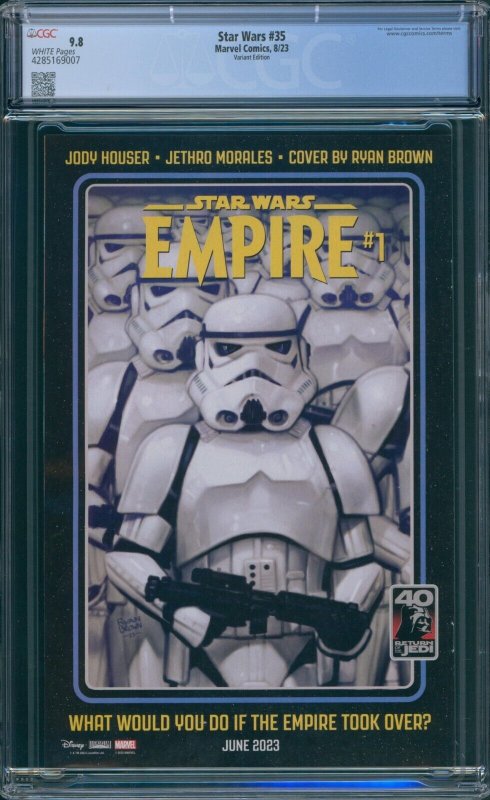 Star Wars #35 CGC 9.8 1st Full Dr. Cuata Sprouse Return of Jedi Var ...