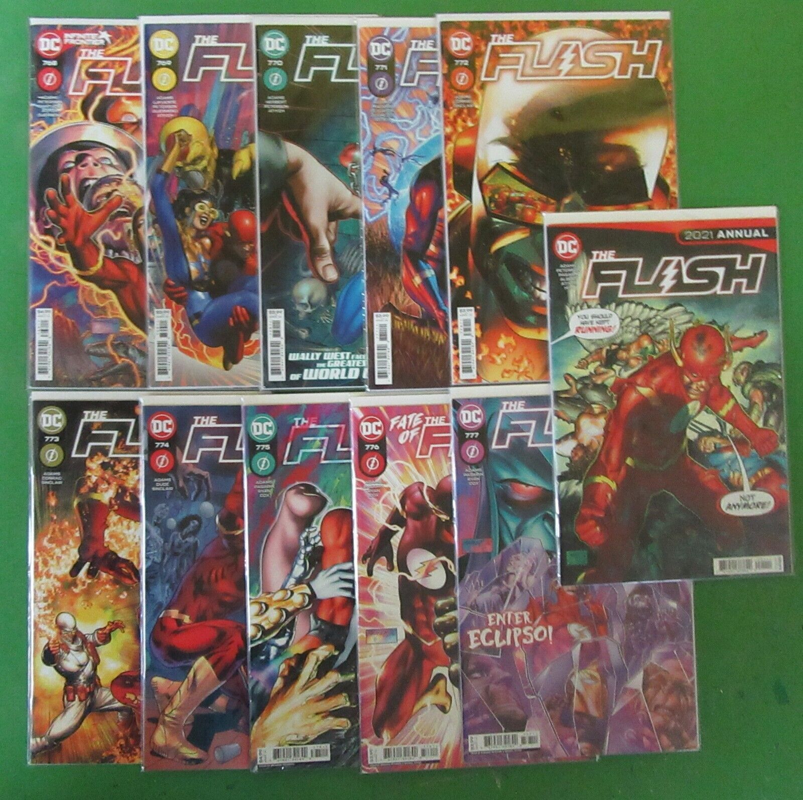 The Flash 768-777 & Annual Lot of 11 WW2 Dr Fate Infinite Frontier DC ...