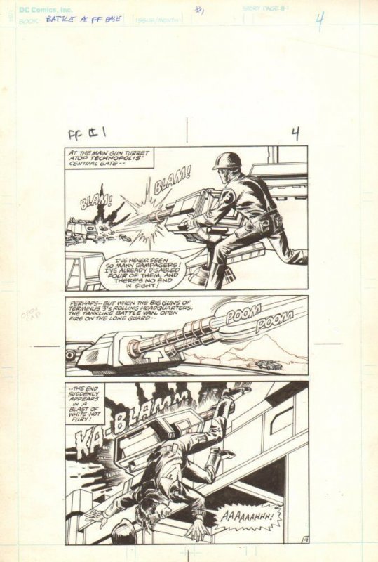 Flash Force 2000 #1 p.4 Gun Turret Action - Matchbox Car 1983 art by ...